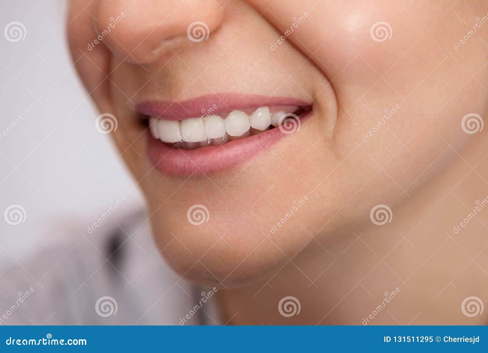 Healthy White Teeth of a Young Woman Stock Image - Image of healthcare ...