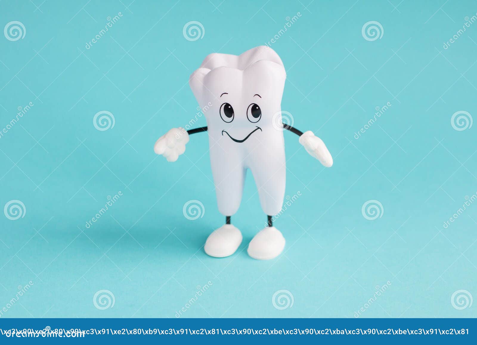 Healthy White Tooth. Tooth on Blue Stock Photo - Image of treatment ...