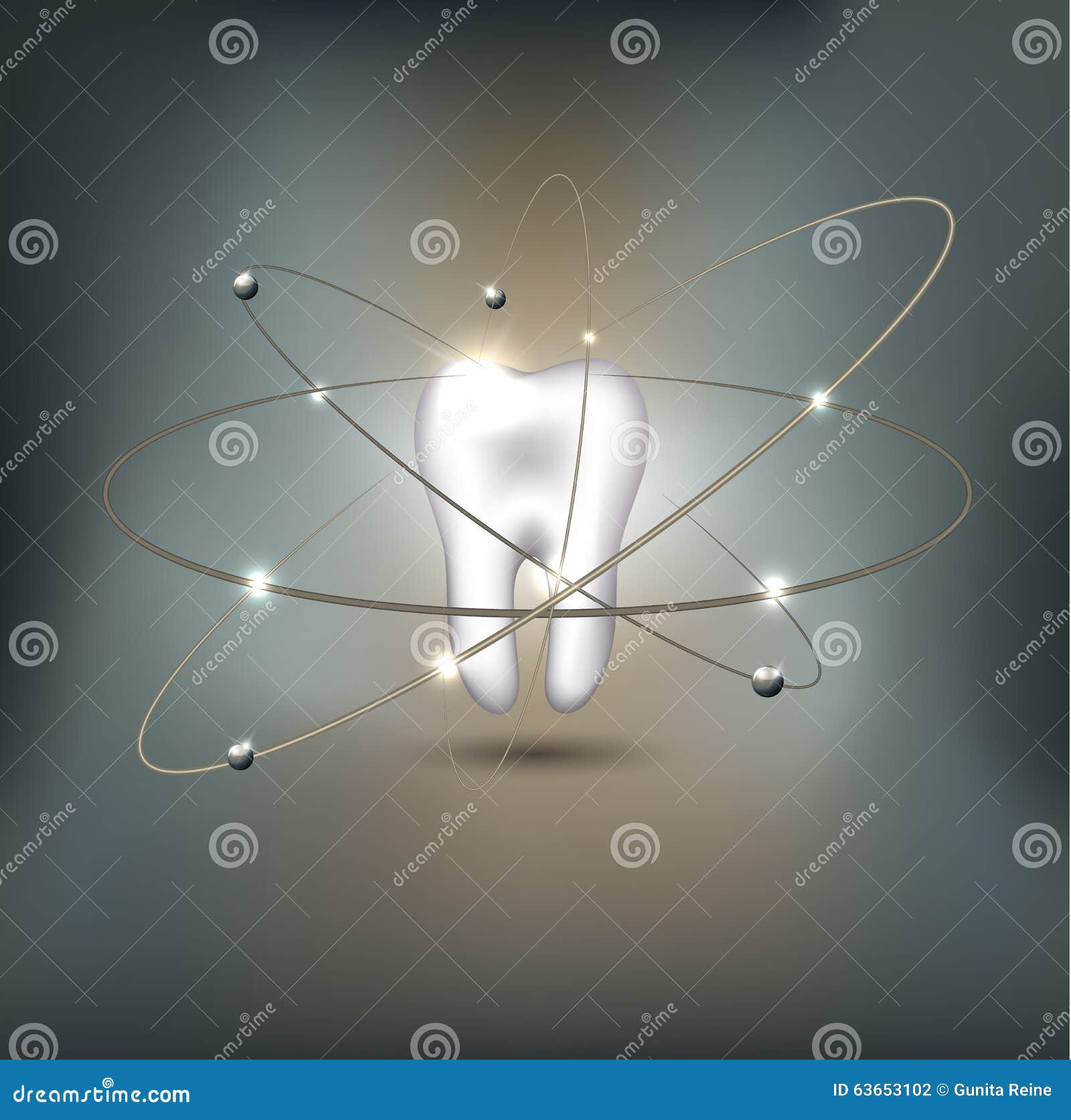 Healthy White Tooth Scientific Modern Design Stock Vector ...