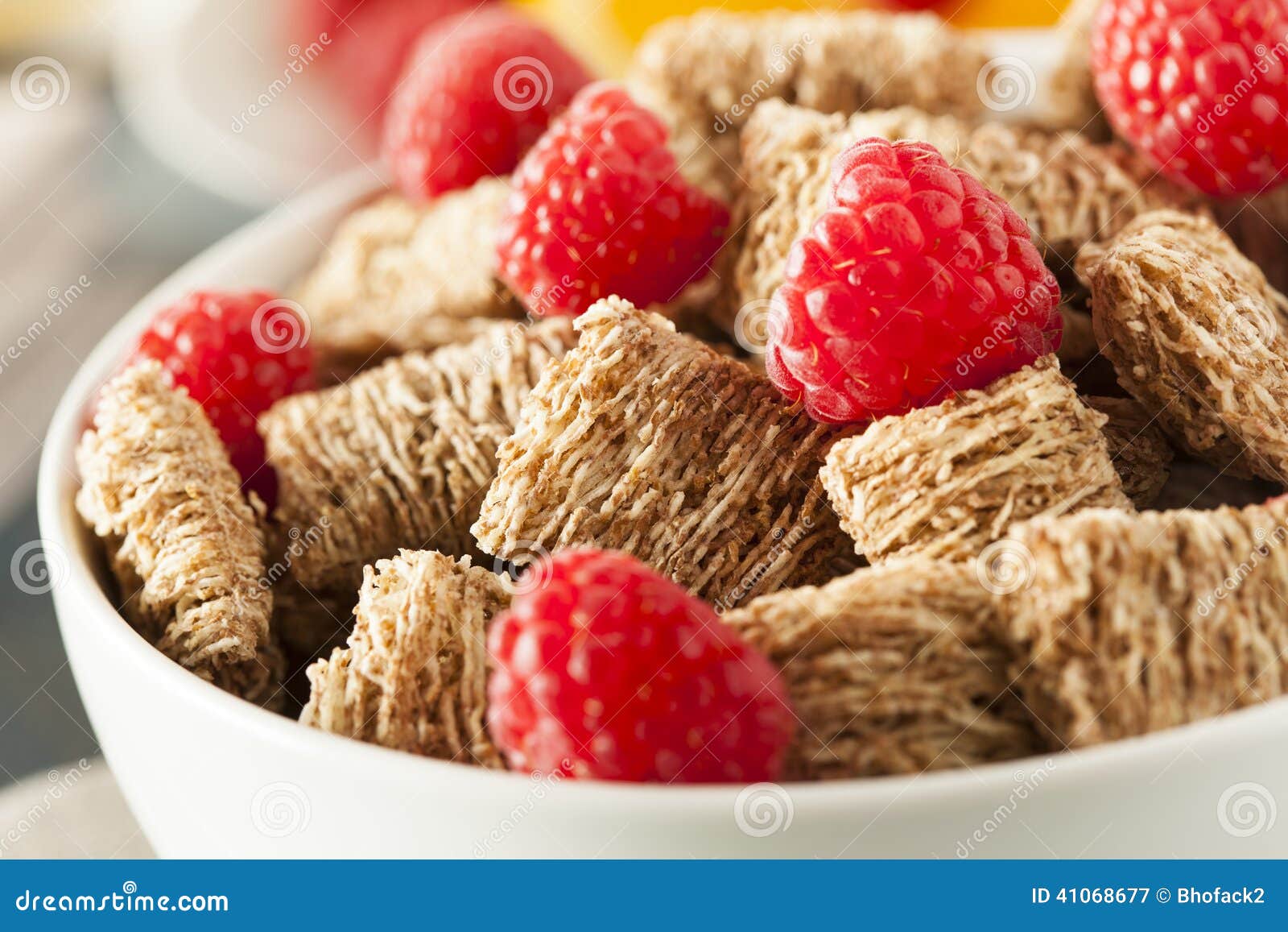 Healthy Whole Wheat Shredded Cereal Stock Image - Image of cereal ...