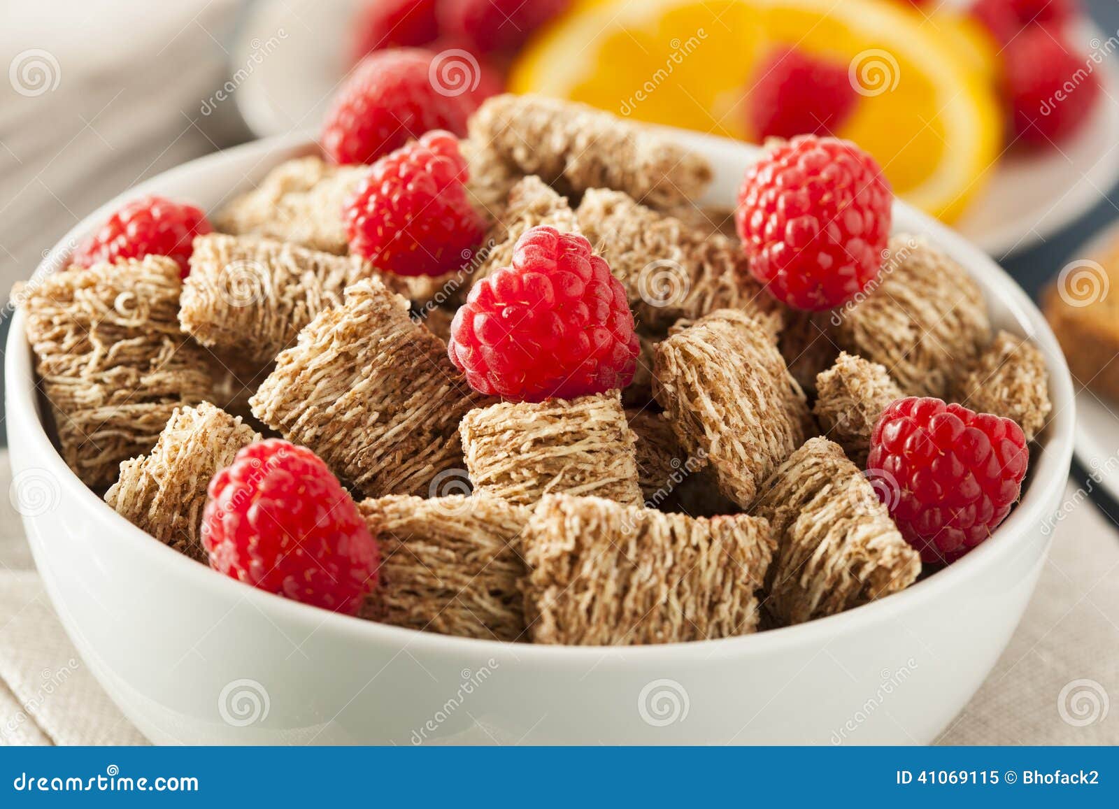 Healthy Whole Wheat Shredded Cereal Stock Image - Image of sweet, food ...