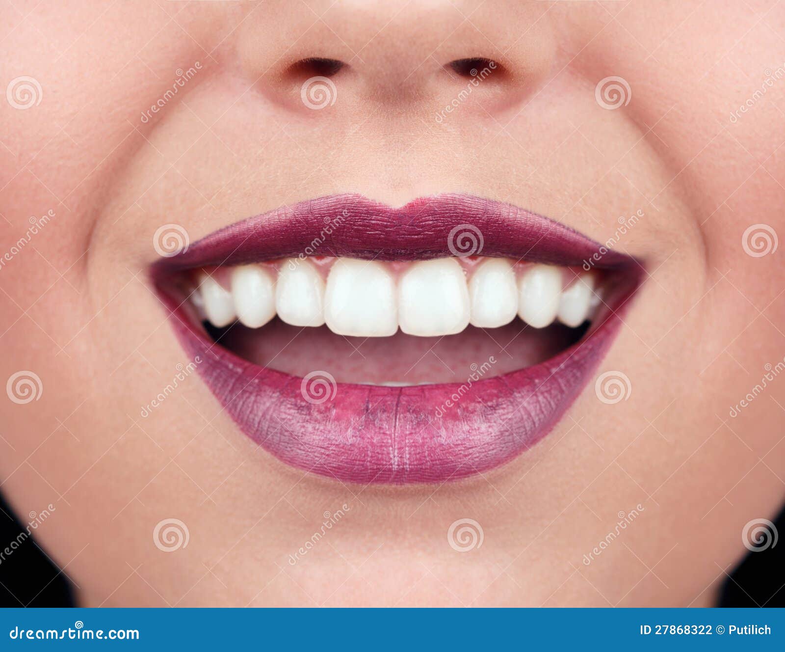 Healthy woman teeth stock photo. Image of lips, person - 27868322