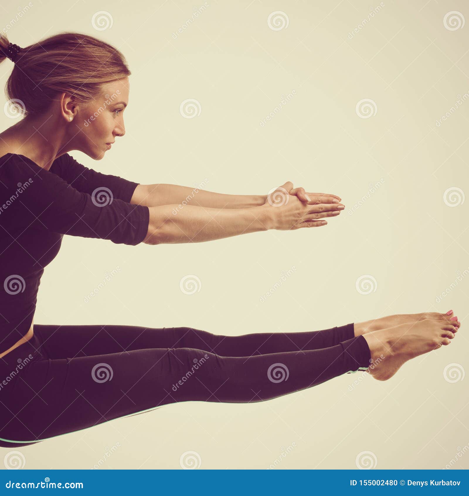 Healthy yoga woman stock photo. Image of black, caucasian - 155002480