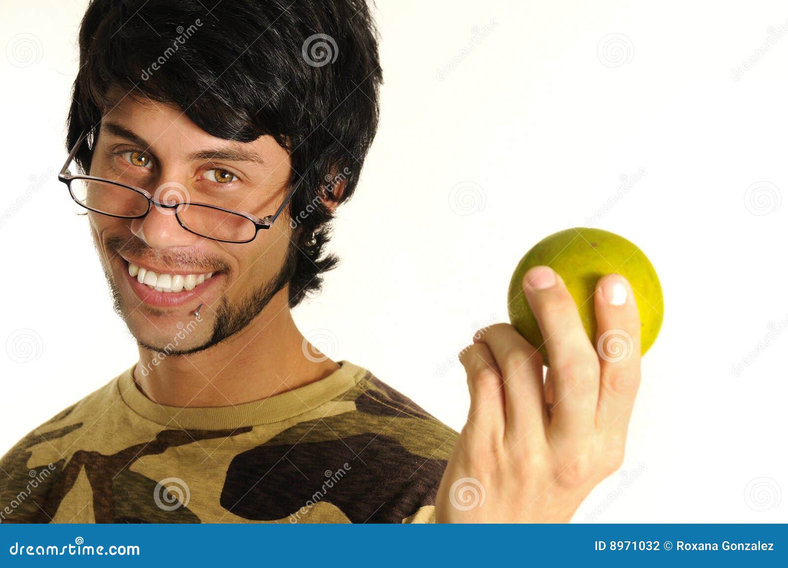 Healthy young man stock photo. Image of healthy, fruit - 8971032