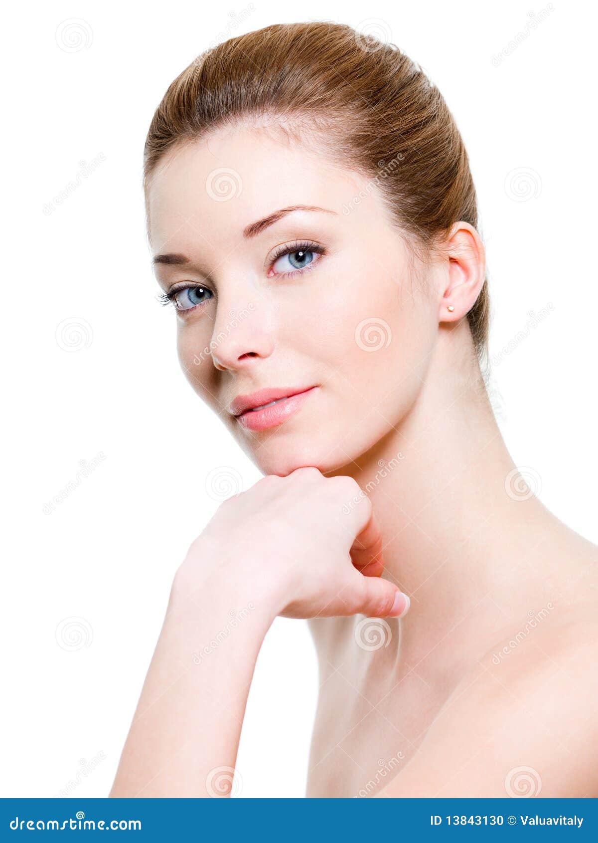Healty beautiful face stock photo. Image of healthy, cosmetics - 13843130