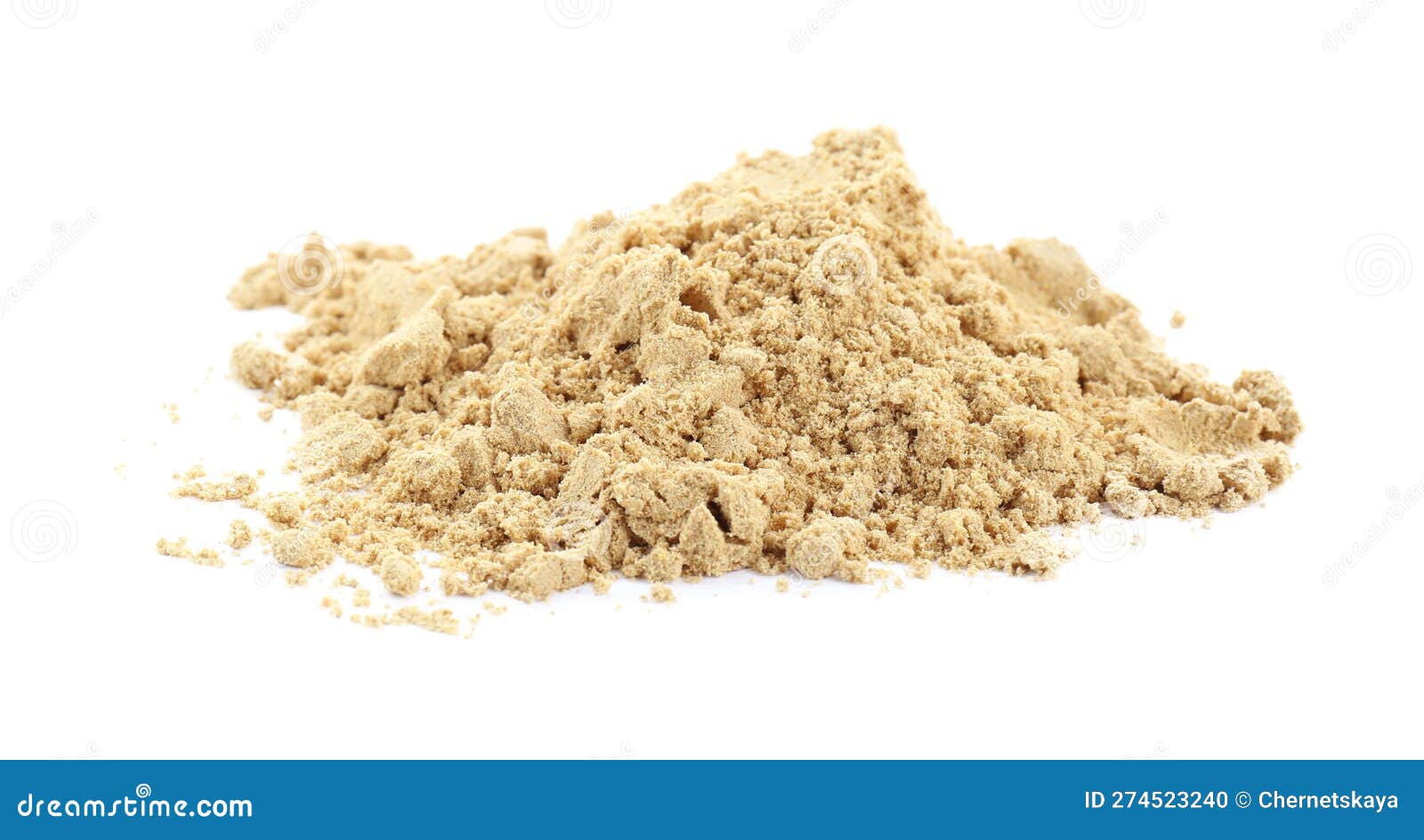 Heap of Aromatic Mustard Powder on White Background Stock Photo - Image ...