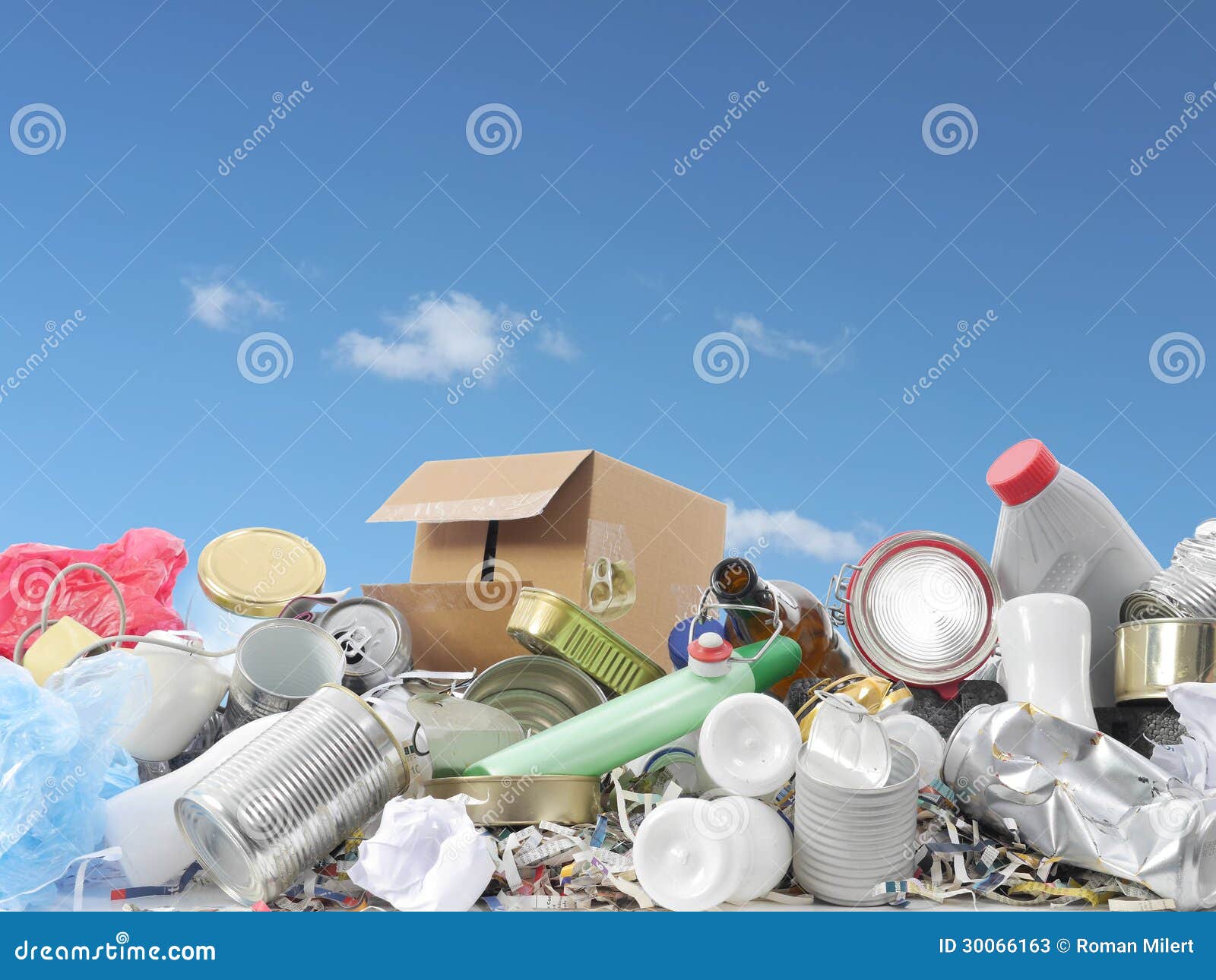 Household garbage stock image. Image of wasteland, metal - 30066163