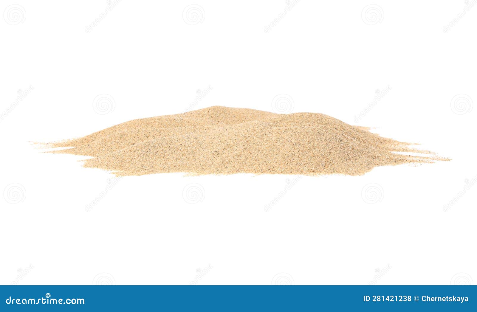 Heap of Beach Sand Isolated on White Stock Photo - Image of brown, heap ...