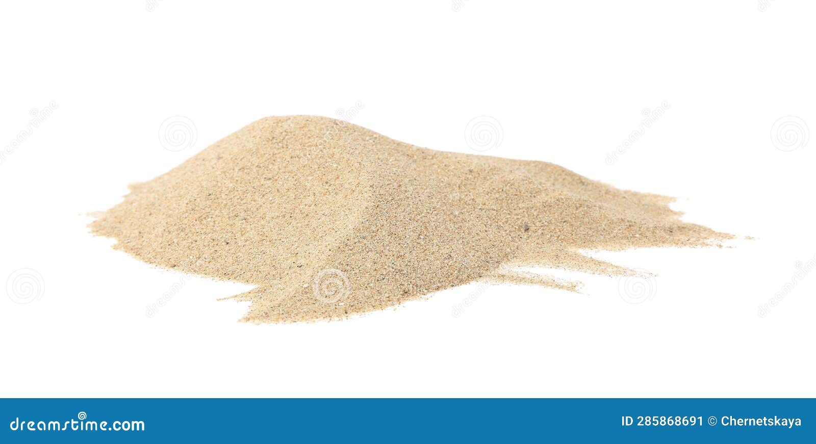 Heap of Beach Sand Isolated on White Stock Image - Image of coast ...