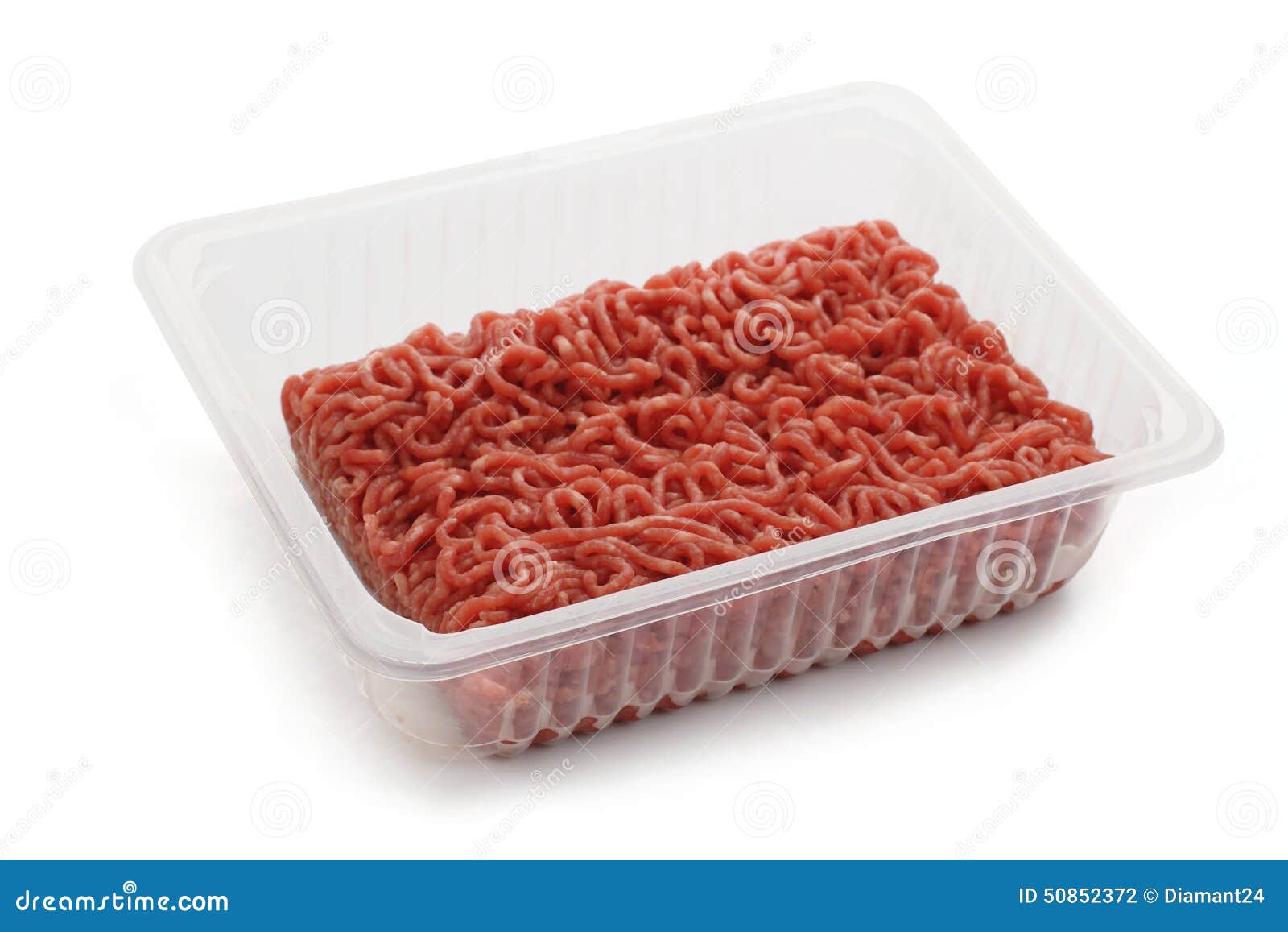 Heap Beef Minced Meat in Plastic Cup Stock Photo - Image of background ...