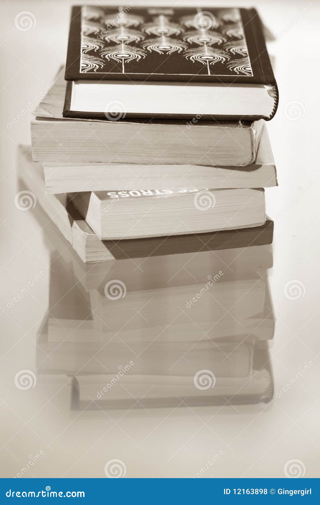 Heap of Books stock photo. Image of reflection, monograph - 12163898