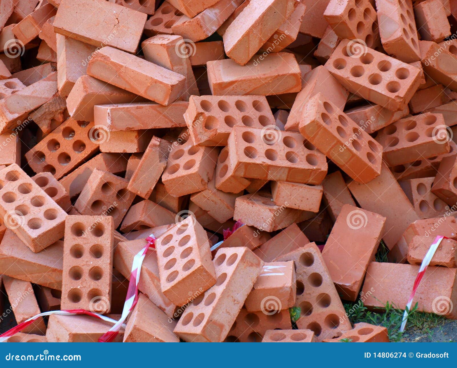 Heap bricks stock photo. Image of mass, clutter, skelter - 14806274