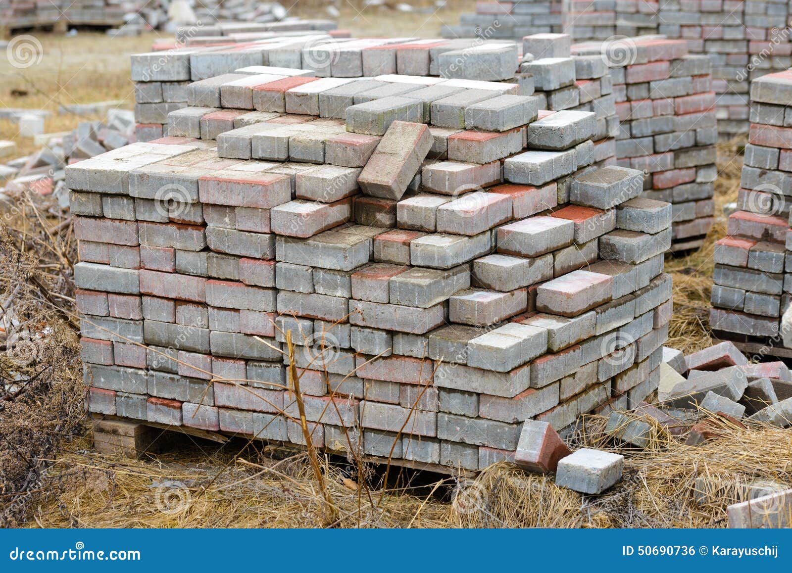 Heap of Bricks stock photo. Image of grey, rubble, calcium - 50690736