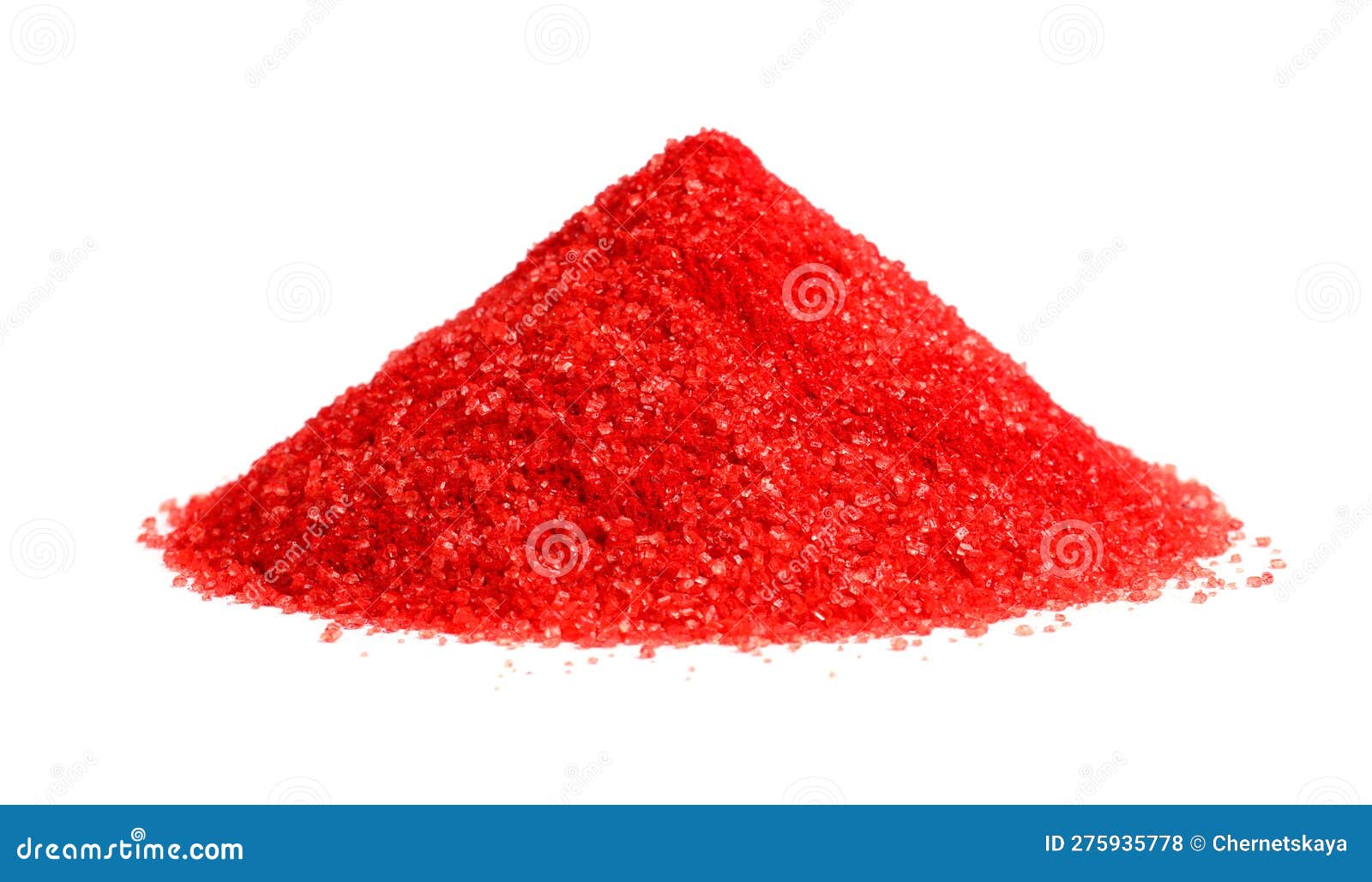Heap of Bright Red Food Coloring Isolated on White Stock Photo - Image ...