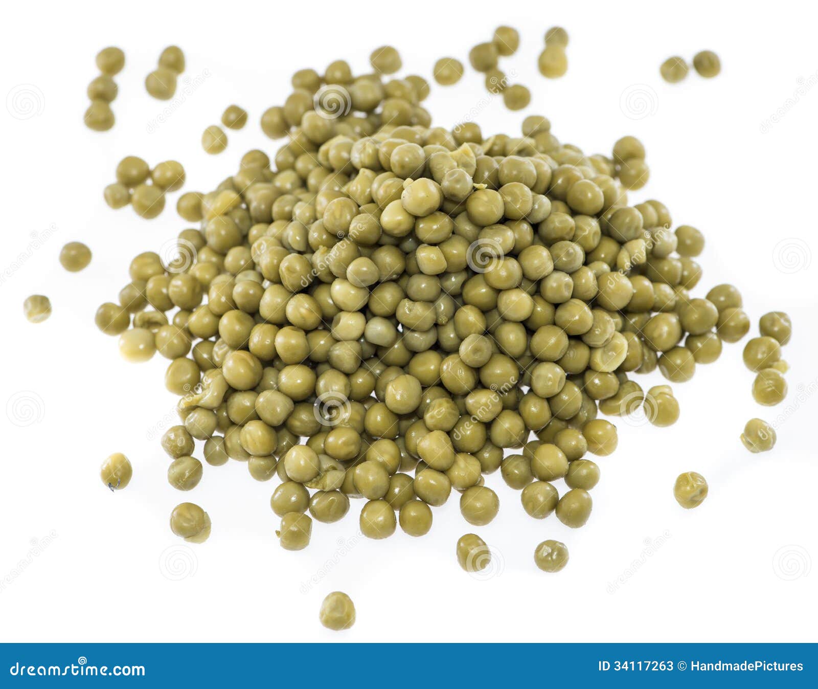 Heap of Canned Peas on White Stock Image - Image of nature, natural ...