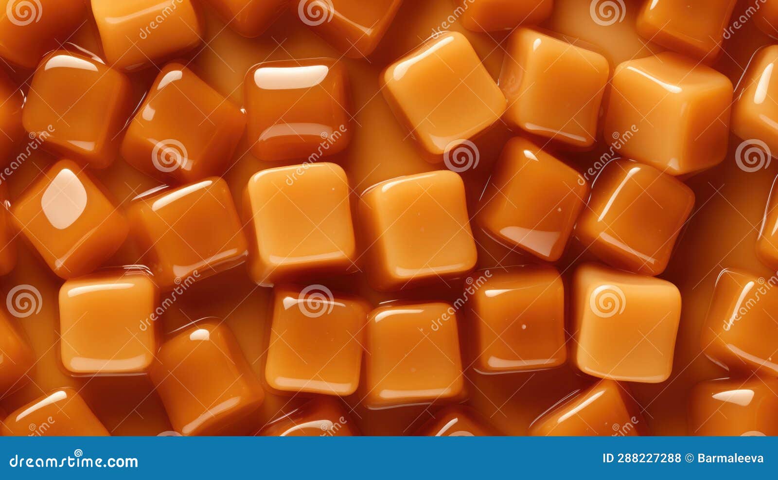 Heap of Caramel Candies. Caramel Candies Pattern Stock Illustration ...