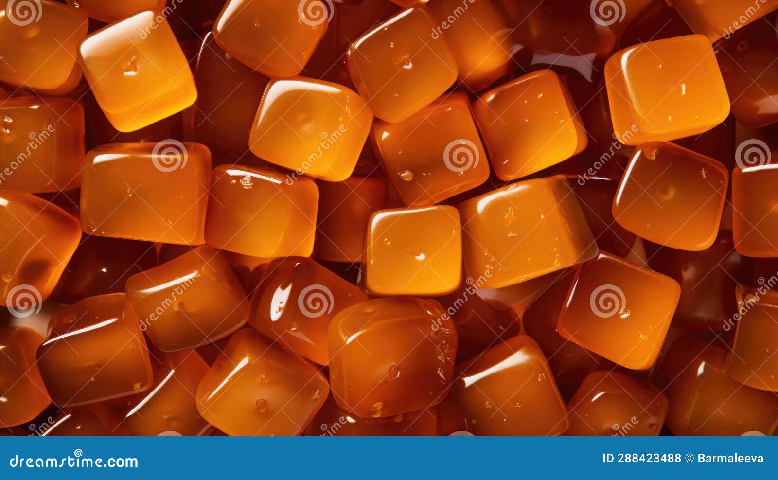 Heap of Caramel Candies. Caramel Candies Pattern Stock Illustration ...