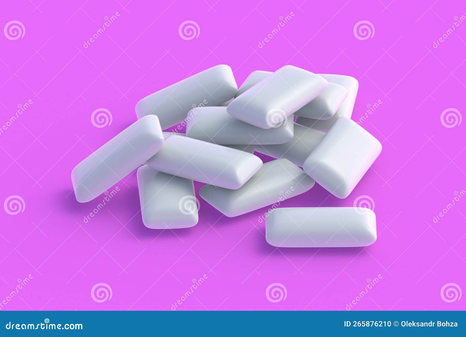 Chewing Gums Vector. 3D Realistic Chewing Gum. Red, Green, Blue ...