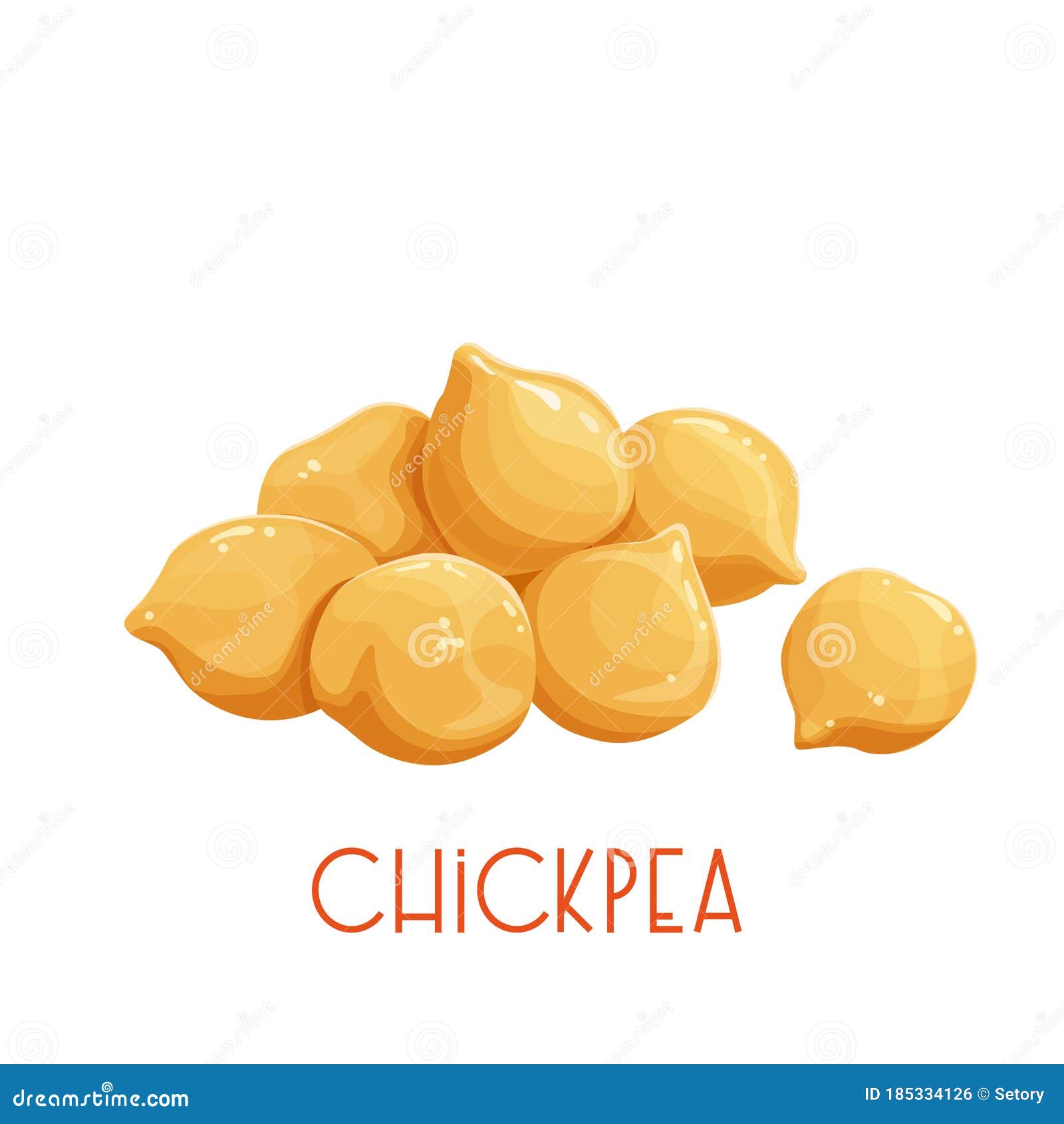 Chickpeas Vector Illustration | CartoonDealer.com #73701951
