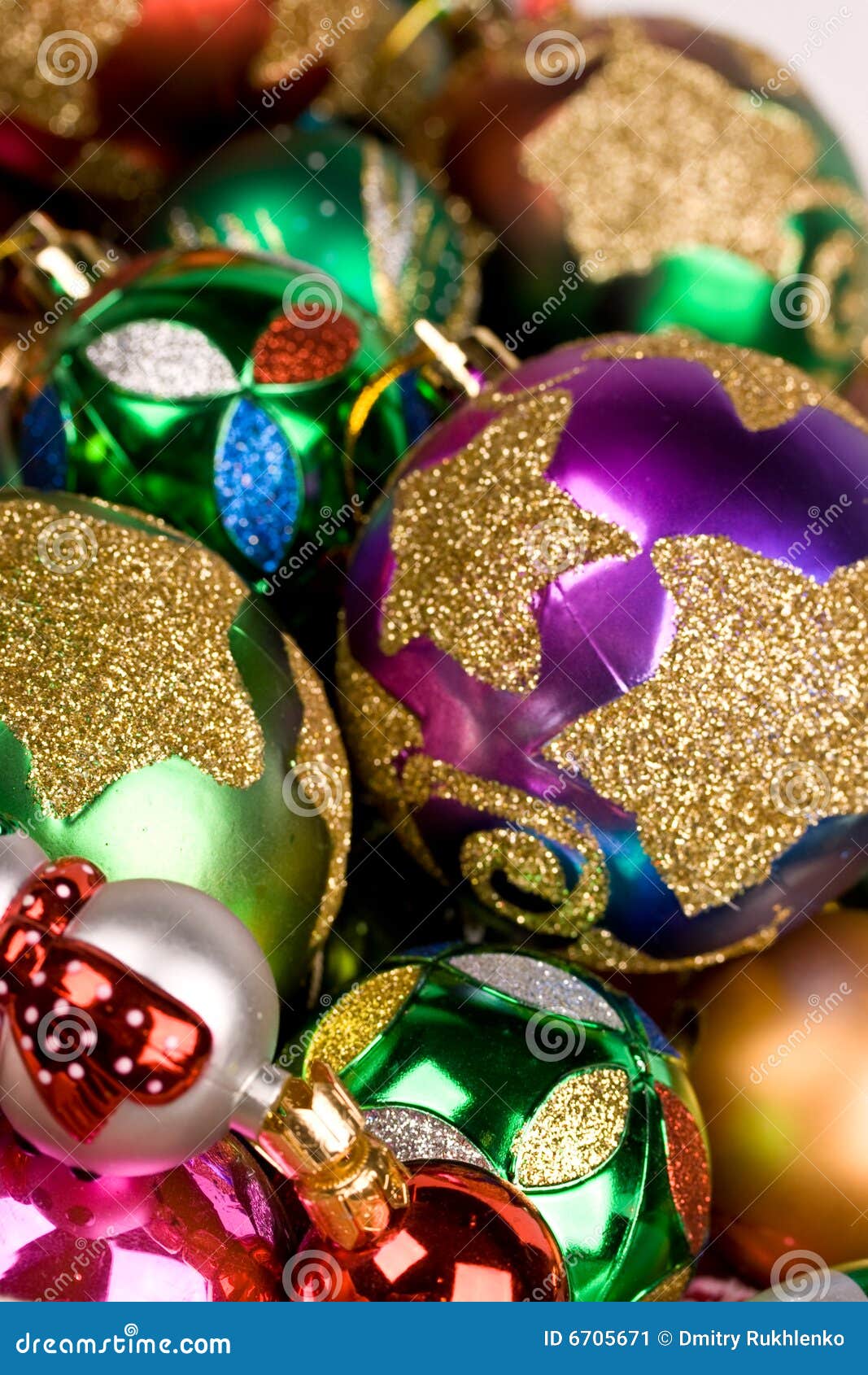 Heap of Christmas Baubles Close Up Stock Image - Image of heap, close ...