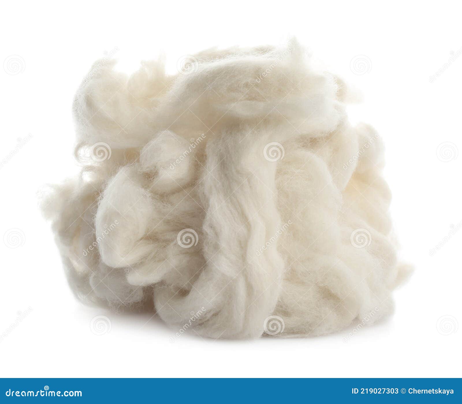 Heap of Clean Wool Isolated on White Stock Image - Image of spinning ...
