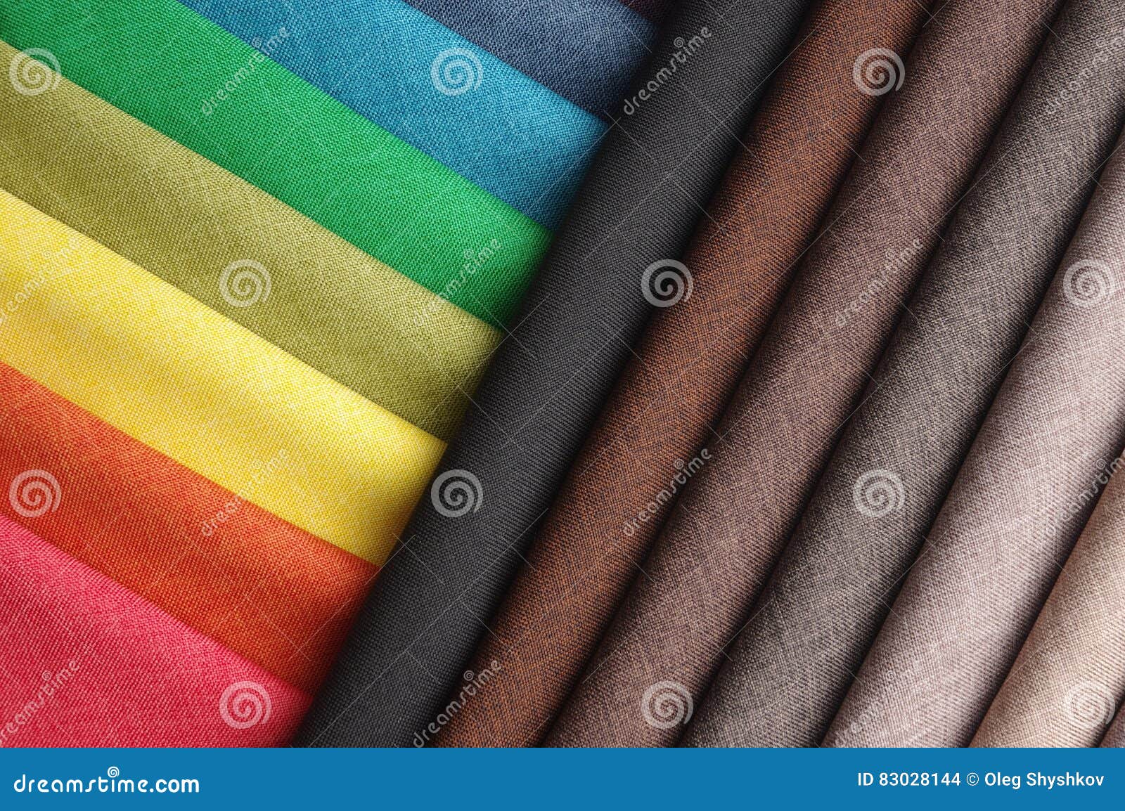 Heap of cloth fabrics. stock photo. Image of clothing - 83028144