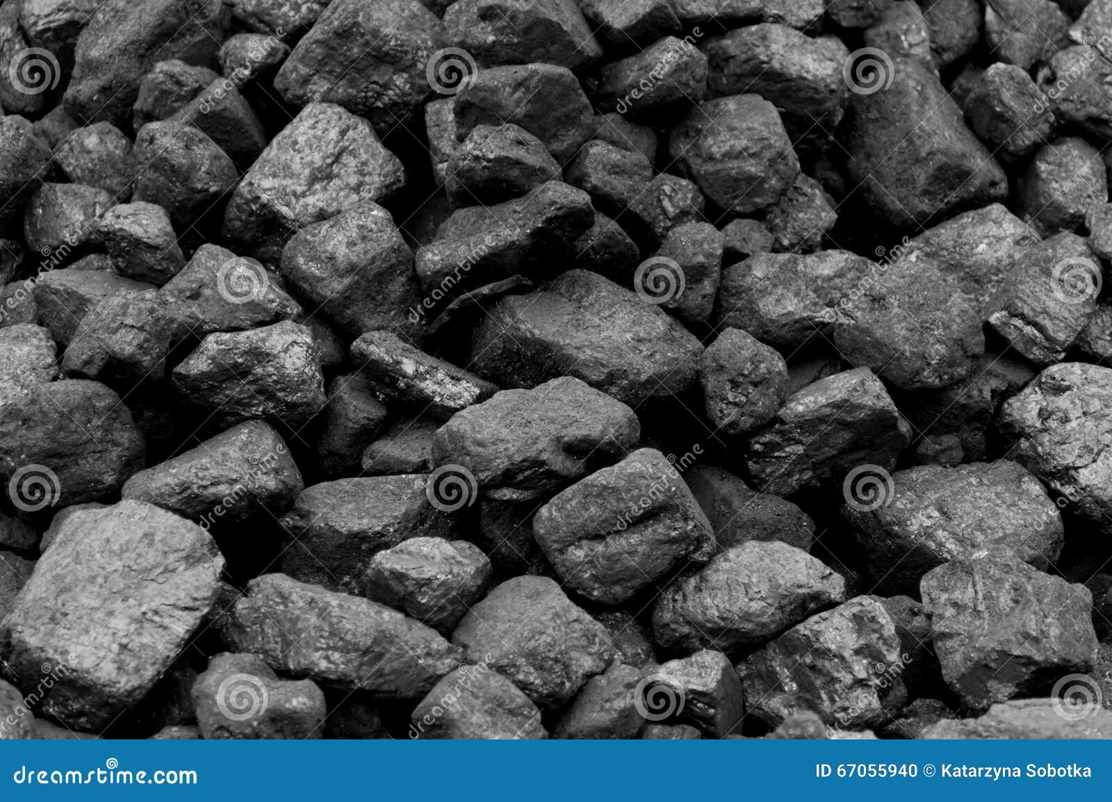 Heap of coal stock photo. Image of mineral, heat, exploitation - 67055940