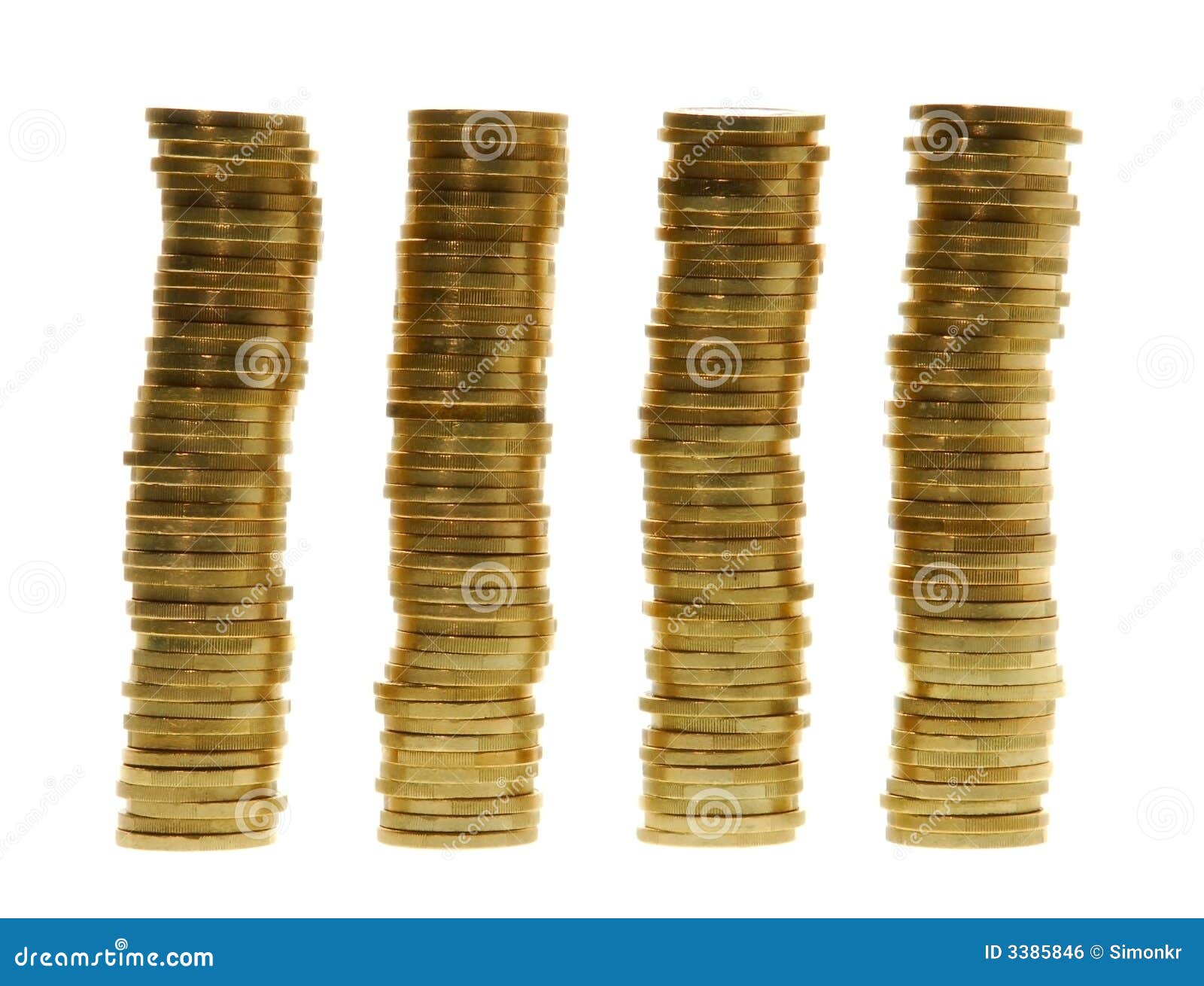 Heap of coins. stock photo. Image of wealth, noble, objects - 3385846