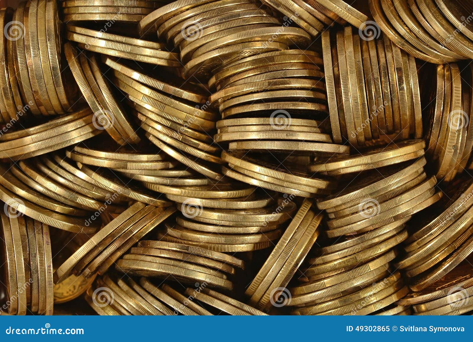 Heap of coins stock image. Image of golden, finance, business - 49302865