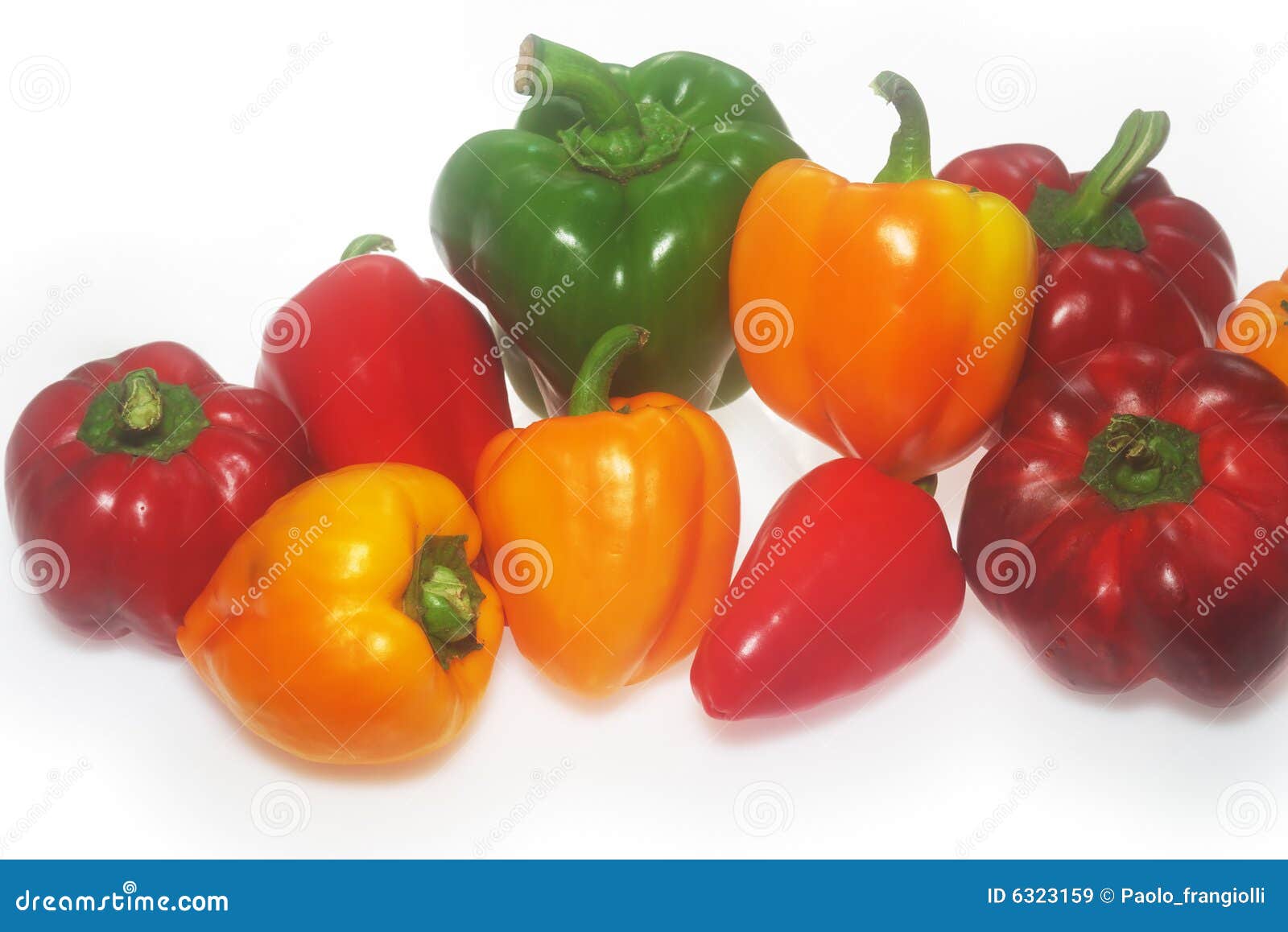 Heap of color Capsicum stock image. Image of bell, garnish - 6323159
