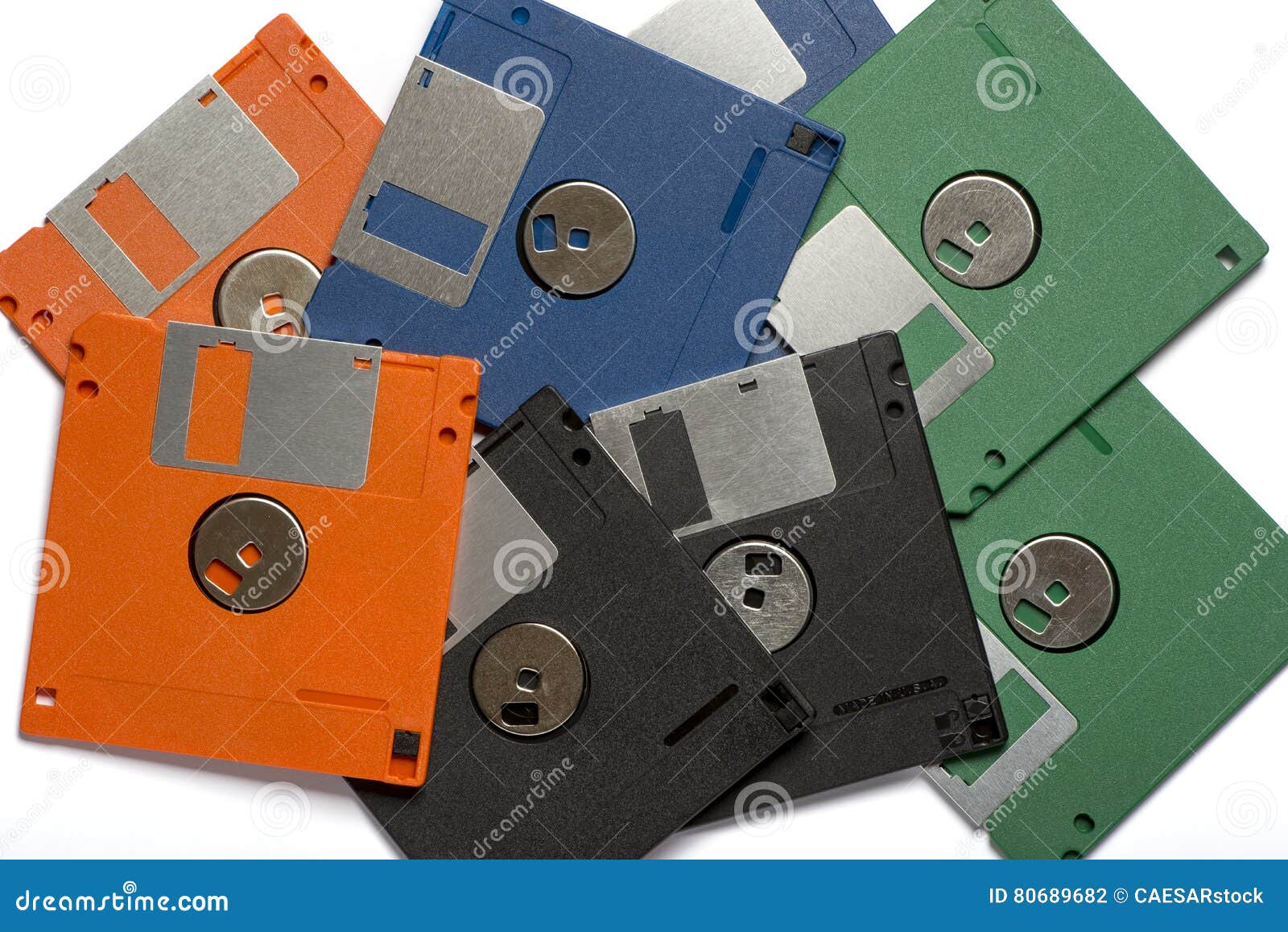 Heap of color floppy disks stock photo. Image of file - 80689682