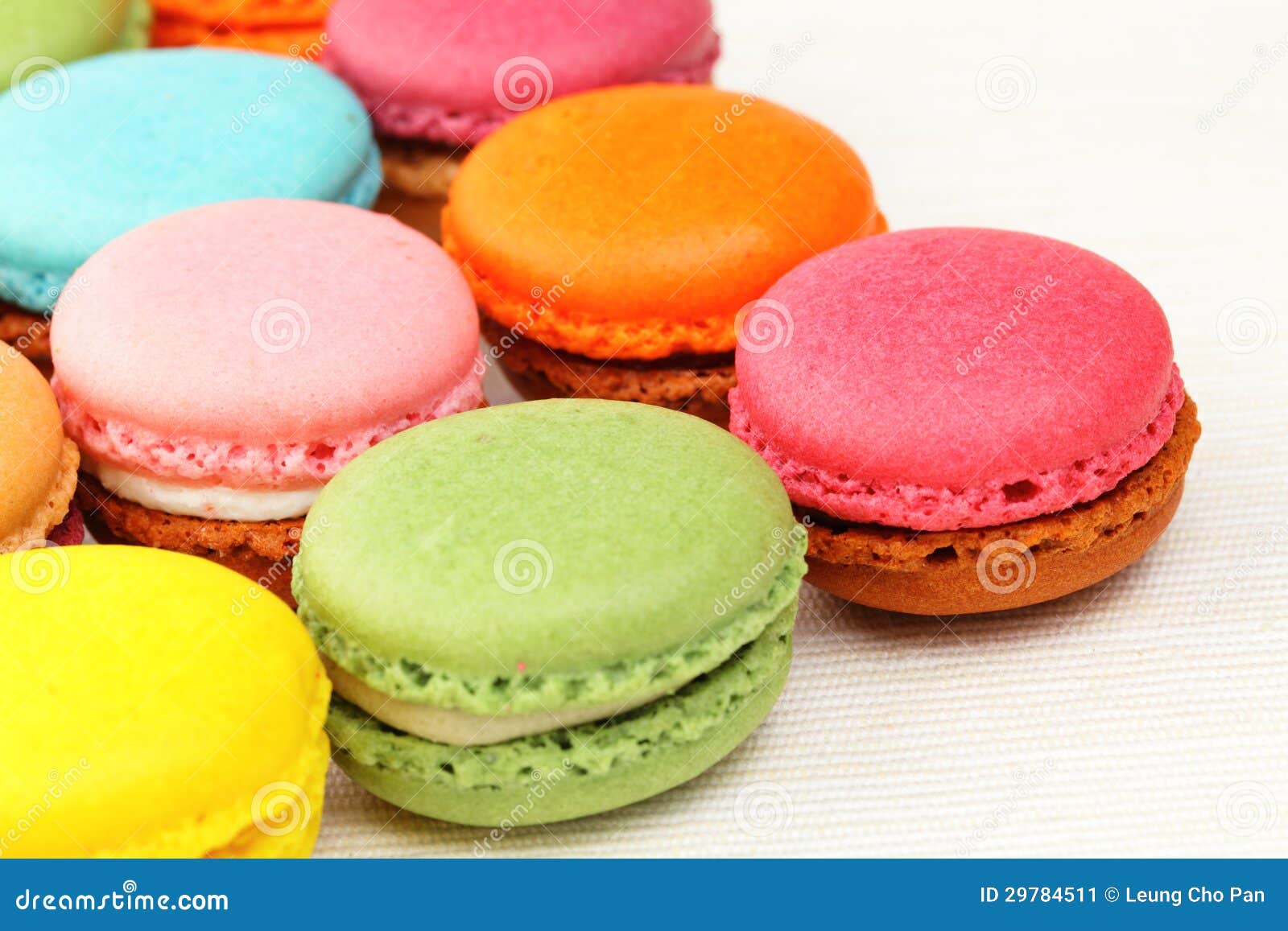 Colorful Macaron stock image. Image of horizontal, flavor - 29784511