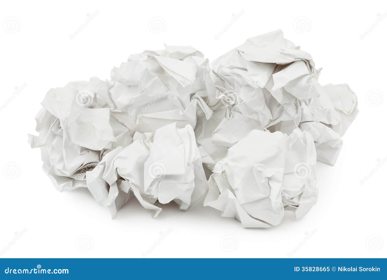 Heap of crumpled paper stock image. Image of blank, pressure - 35828665