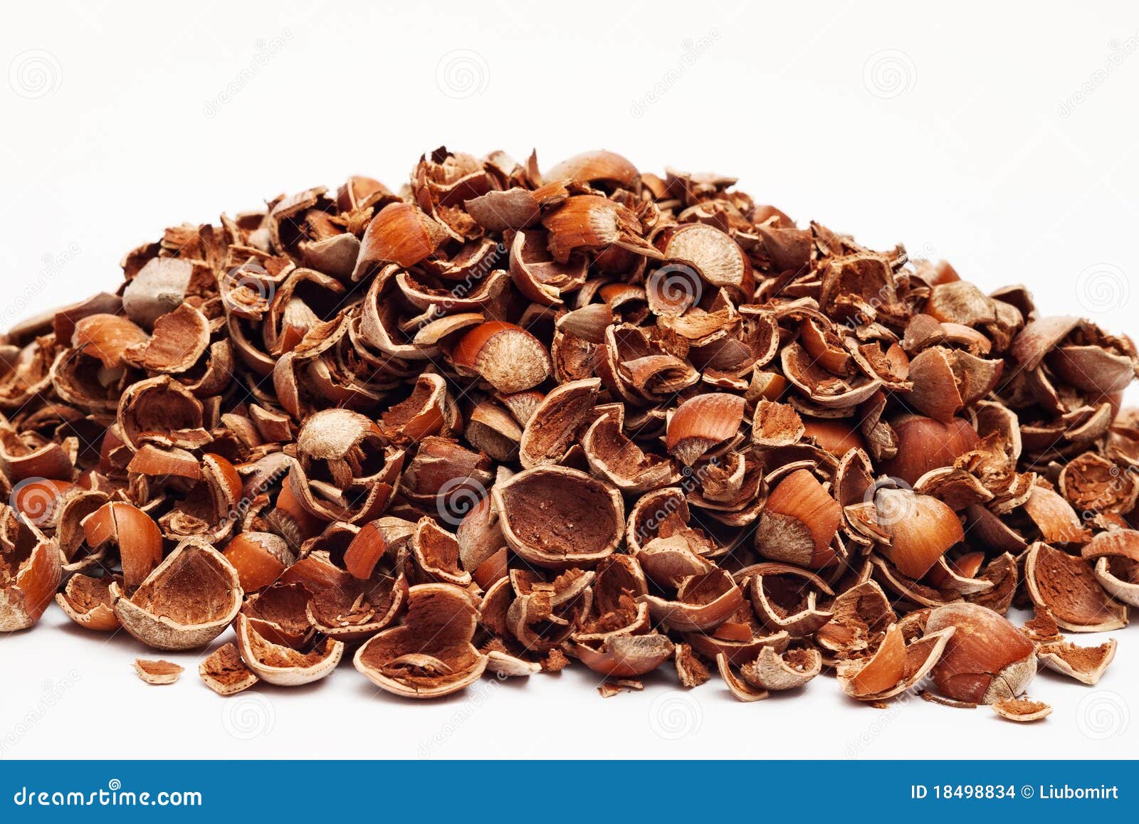 Heap of Crushed Hazelnut Shells Stock Photo - Image of shell, bunch ...
