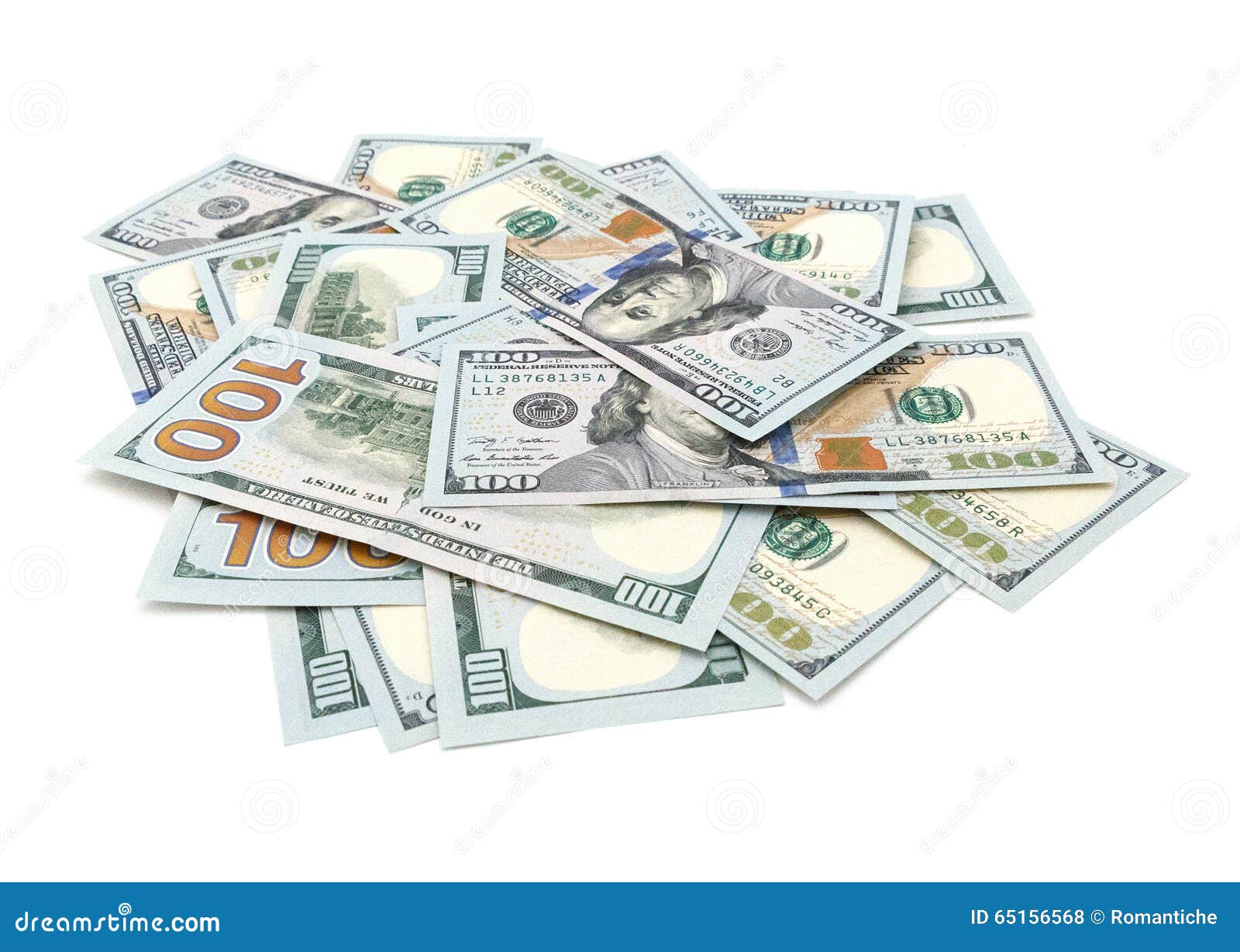 Heap of dollars stock photo. Image of heap, isolated - 65156568