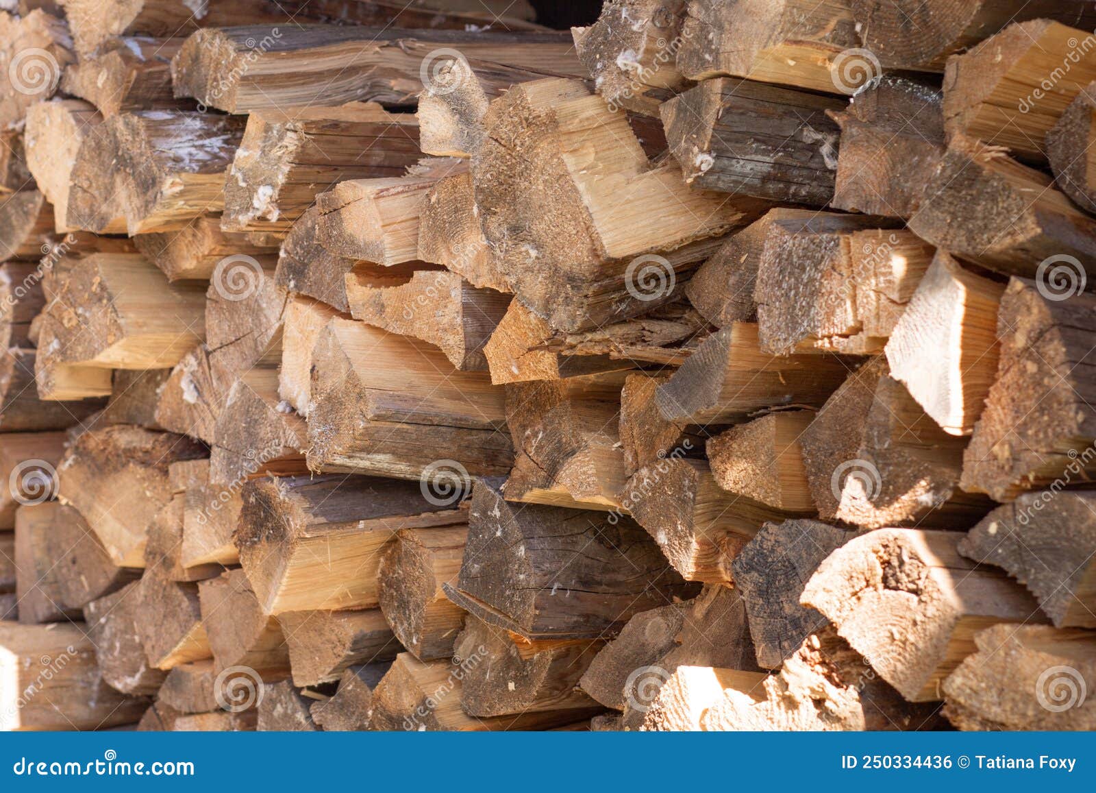 Heap of firewood stock photo. Image of pattern, hardwood - 250334436