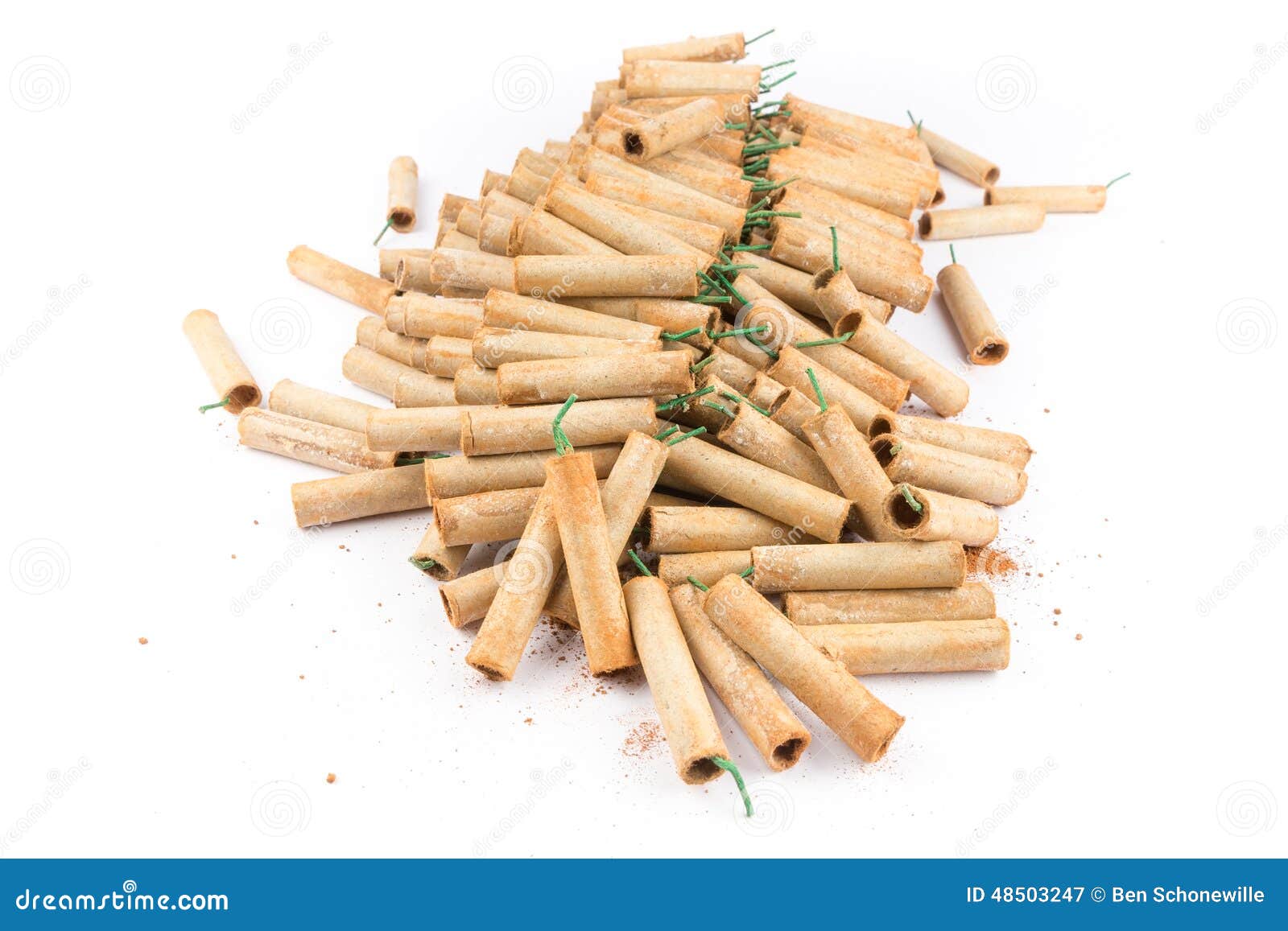 Heap of Firework Crackers Isolated on White Background Stock Image ...