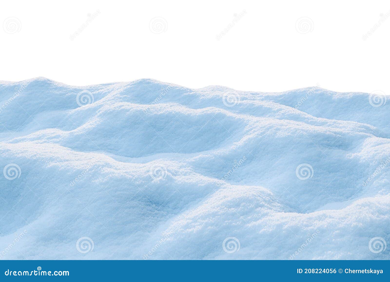 Heap of Fluffy Snow Isolated on White Stock Photo - Image of event ...