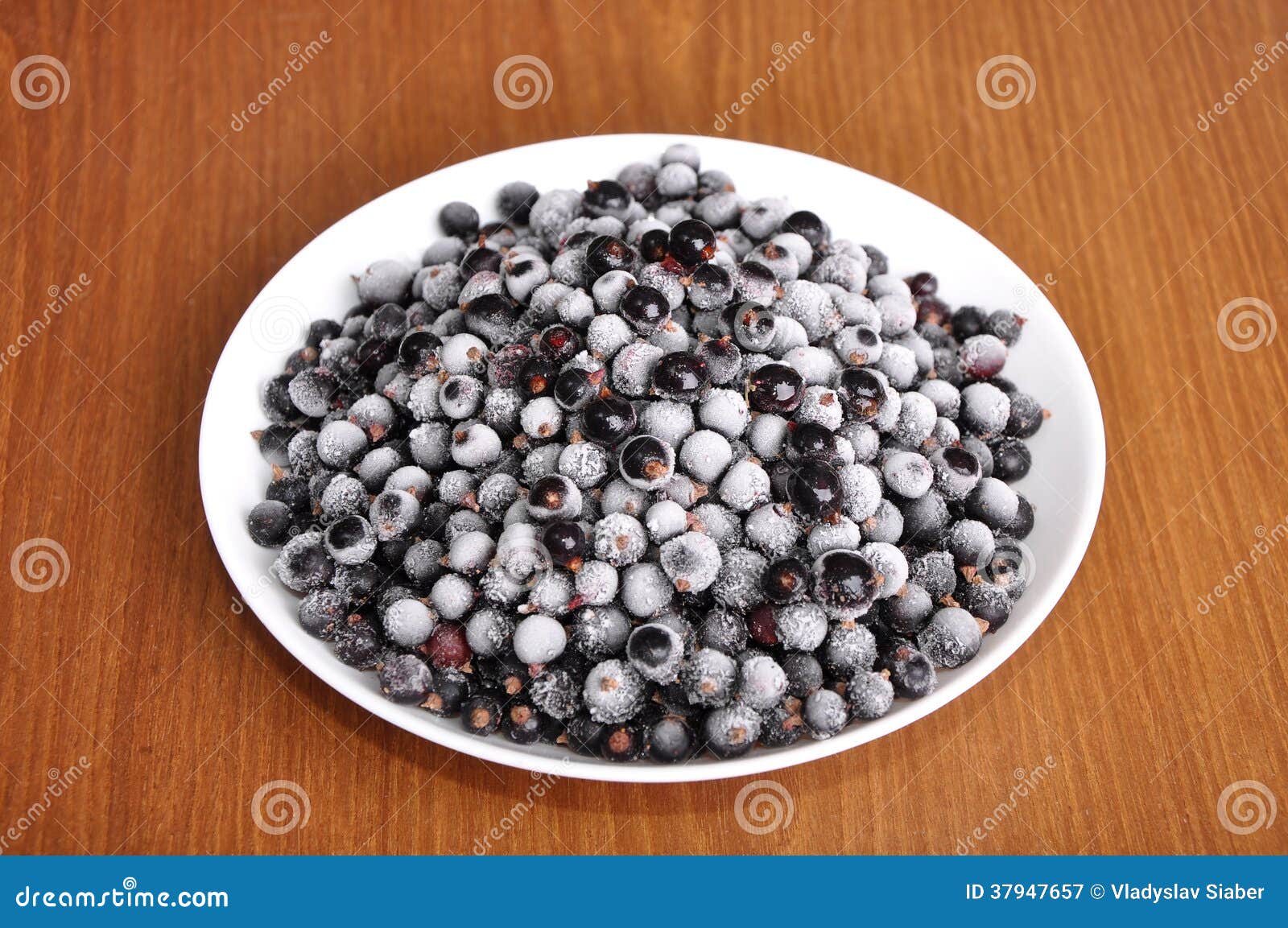 Heap of Frozen Black Currant in a Plate Stock Image - Image of plate ...