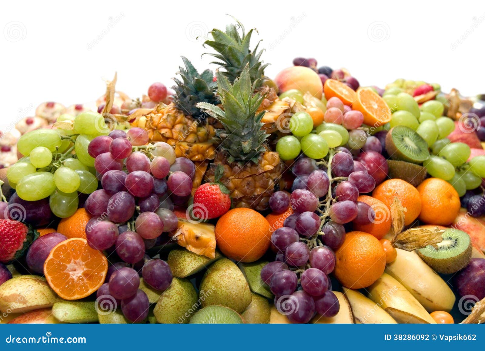 Heap of fruits. stock photo. Image of fruit, strawberry - 38286092