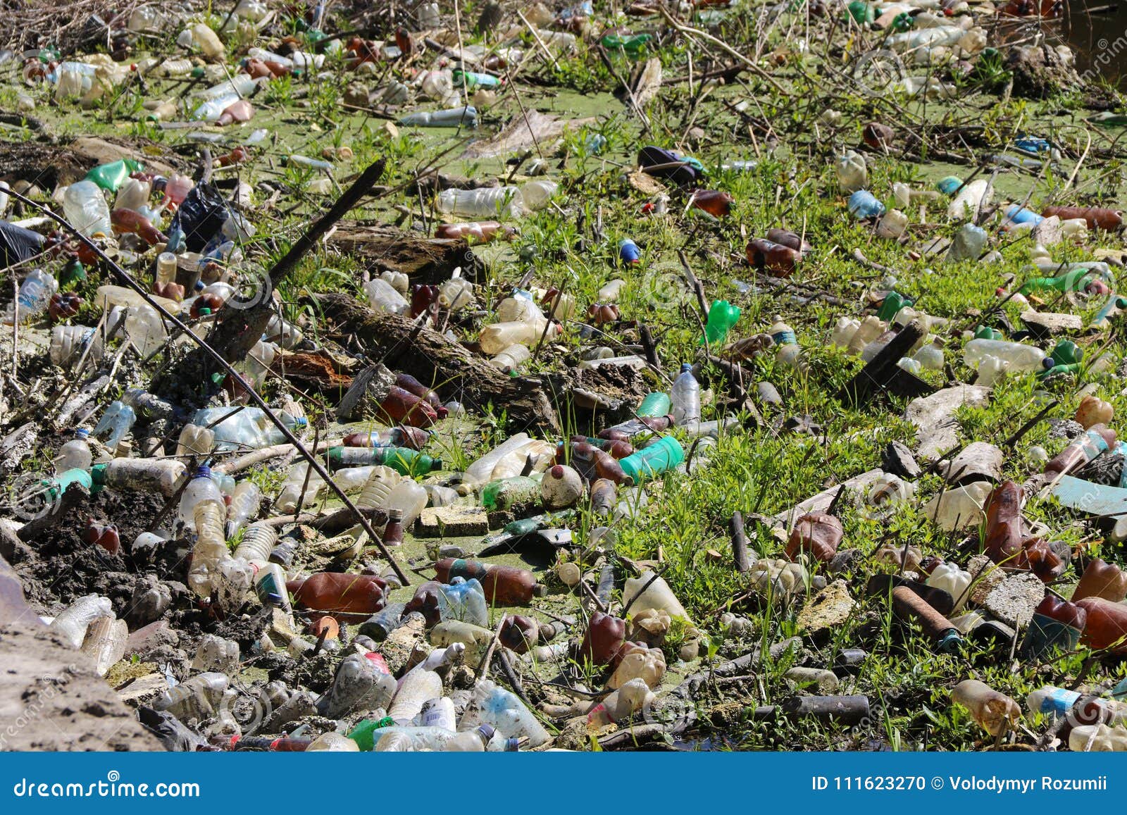 Heap of Garbage in the River, Giant Environmental Polution Editorial ...