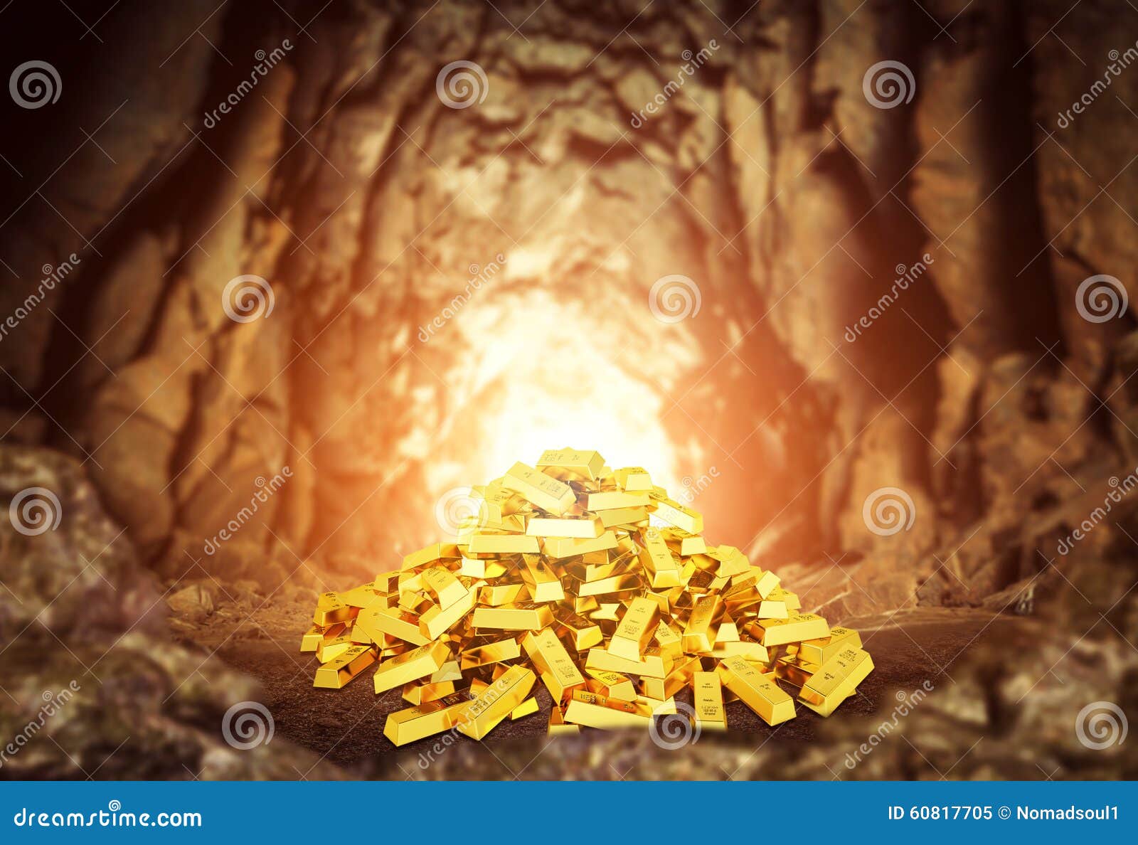 Heap of gold bars stock image. Image of black, earnings - 60817705