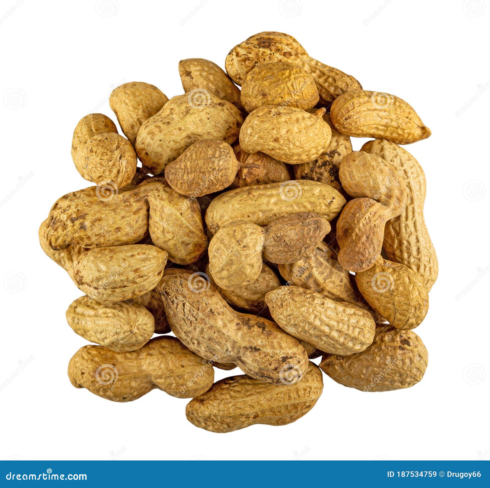 Groundnuts Isolated On White Background Royalty-Free Stock Photography ...
