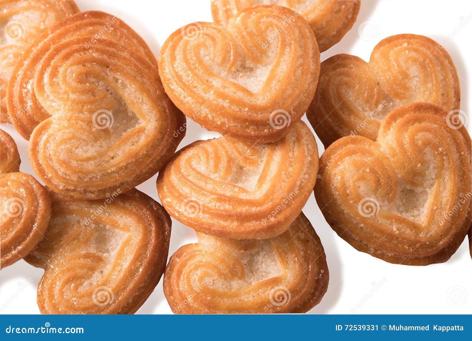 Heap of Heart Shaped Biscuit, Stock Image - Image of brown, close: 72539331