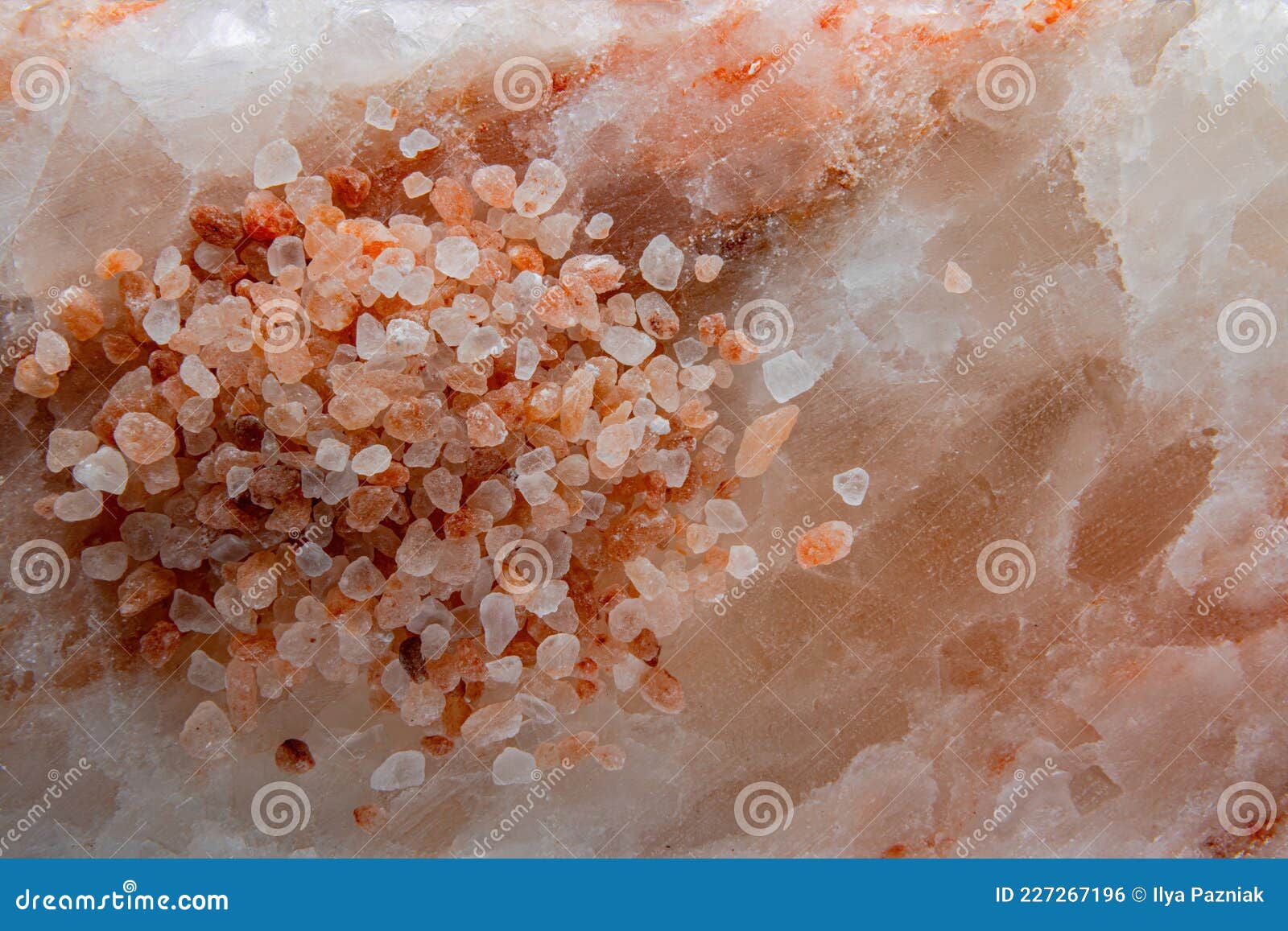 Heap of Large Crystals of Pink Himalayan Salt on the Surface of a Large ...