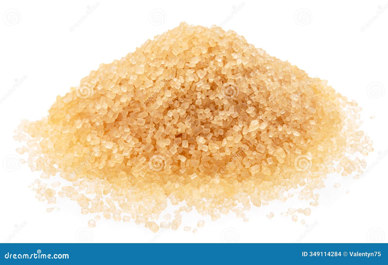 Heap Of Cane Sugar, Coconut Sugar, White Sugar And Erythritol Isolated ...