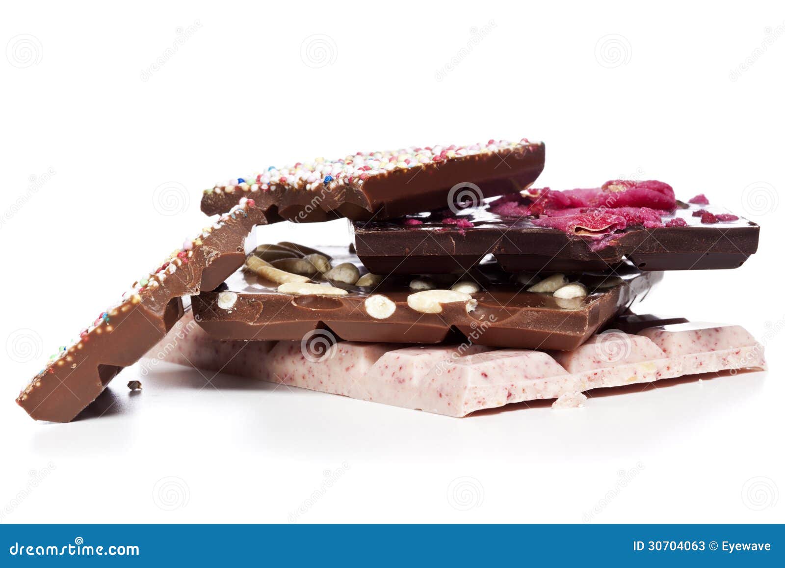 Heap of Luxury Chocolate Chunks Stock Image - Image of brown, dessert ...