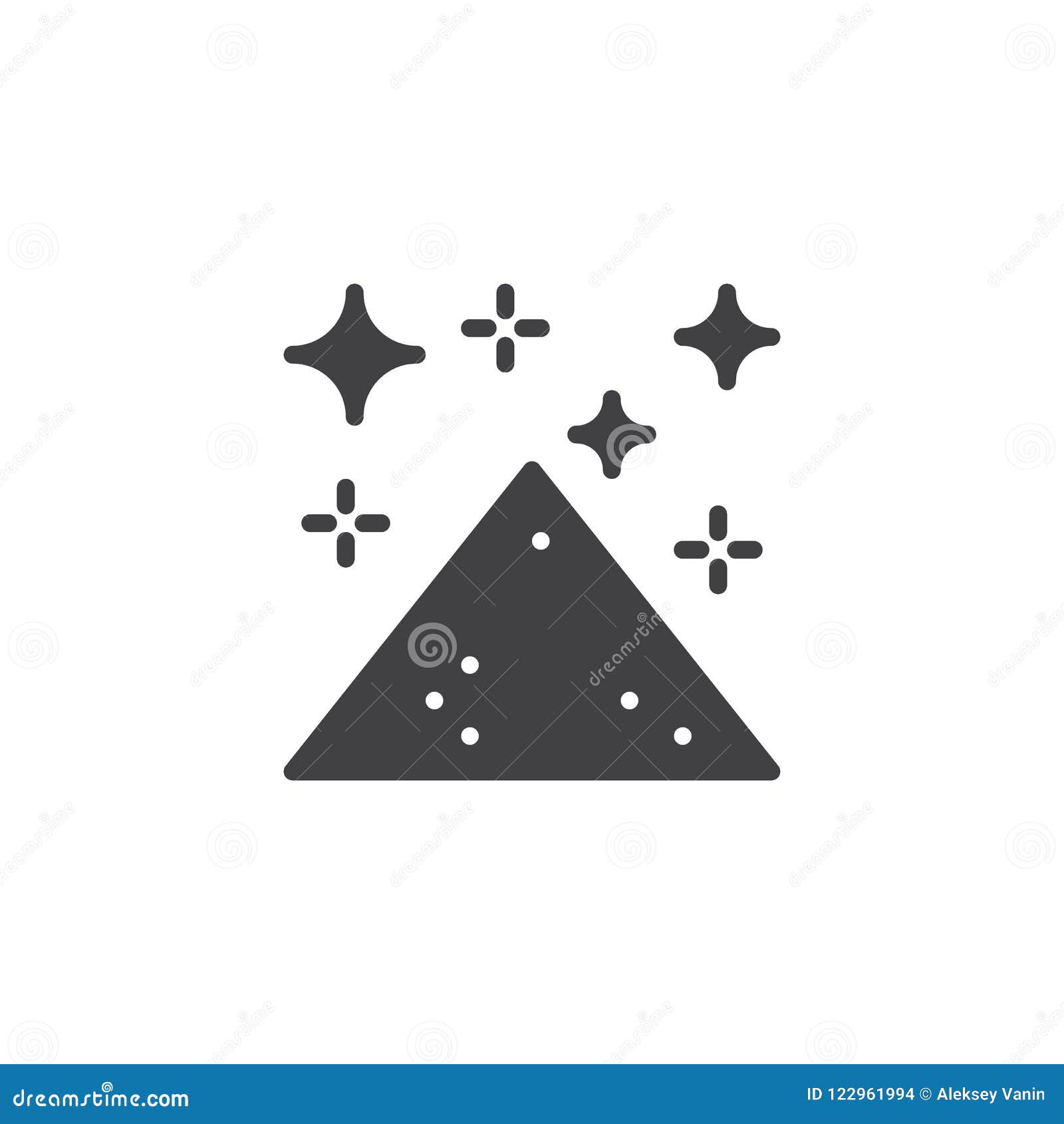 Heap of Magic Dust Vector Icon Stock Vector - Illustration of pile ...