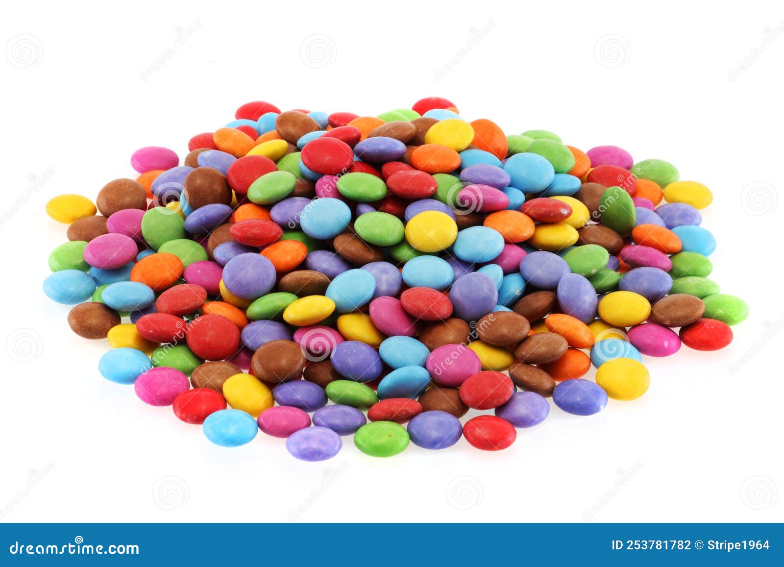 Heap of Multi Coloured Halloween Candy Sweets on White Stock Photo ...