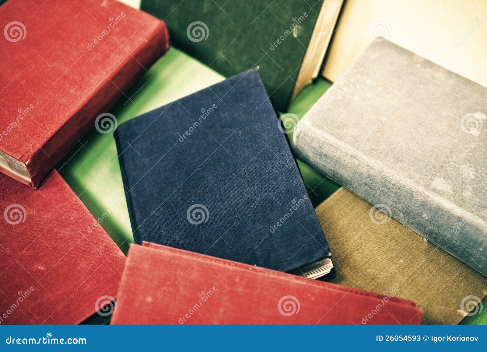 Heap of Old Books, Close-up Stock Image - Image of bookstore ...